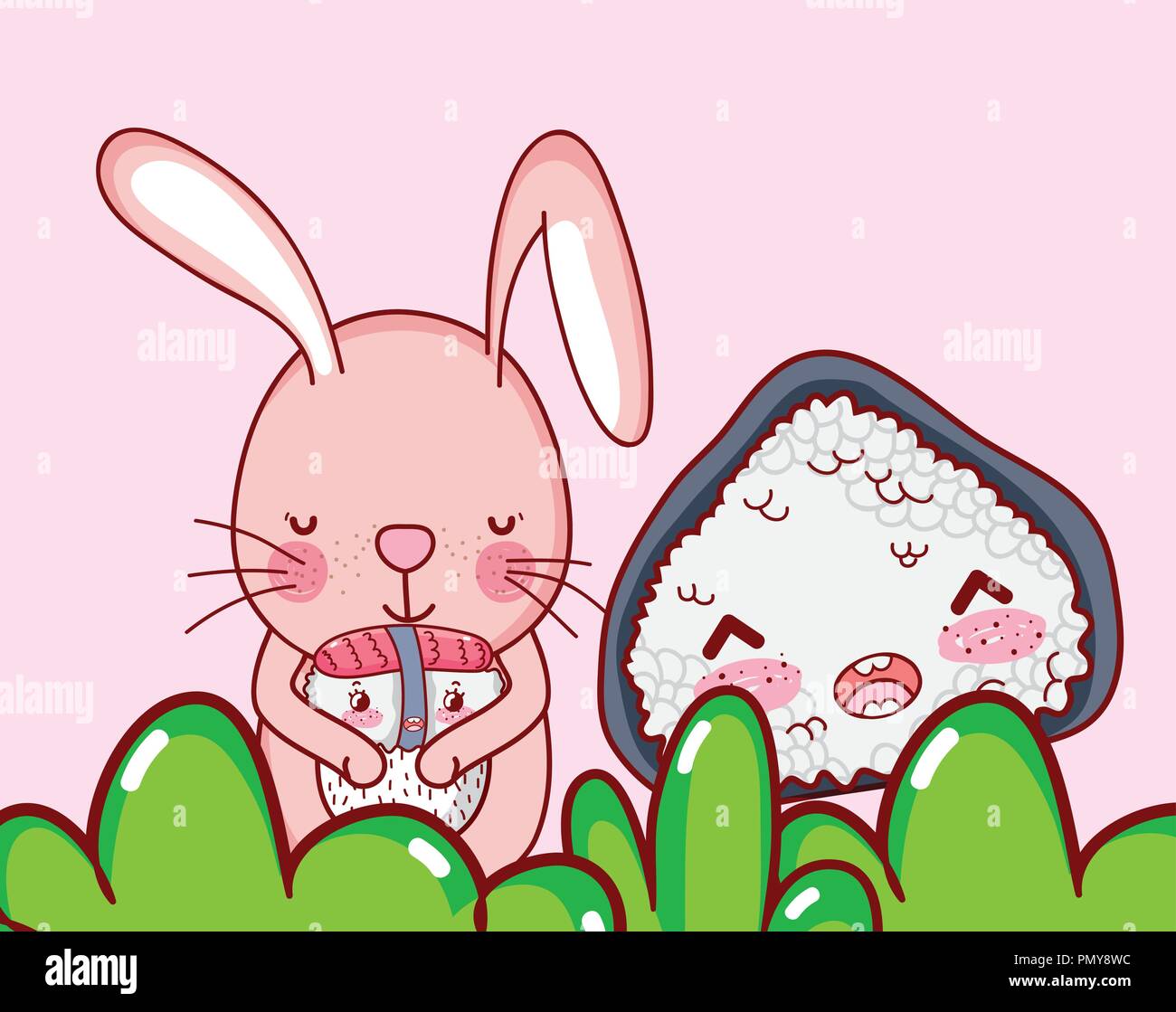 Japanese Bunny Stock Vector Images - Alamy
