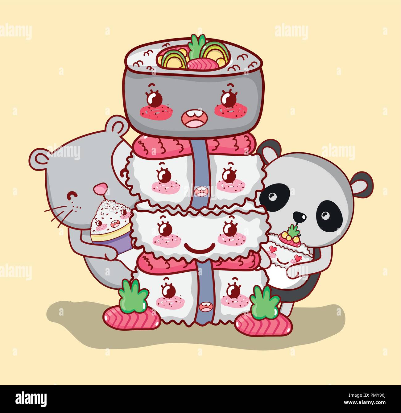 Kawaii animals hi-res stock photography and images - Alamy