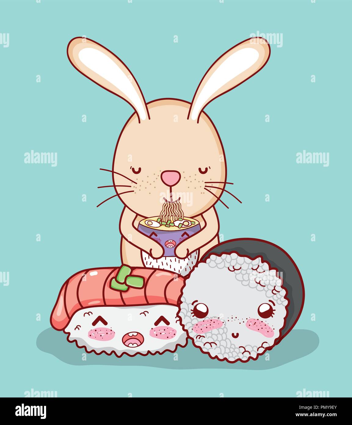 Japanese bunny Stock Vector Images - Alamy