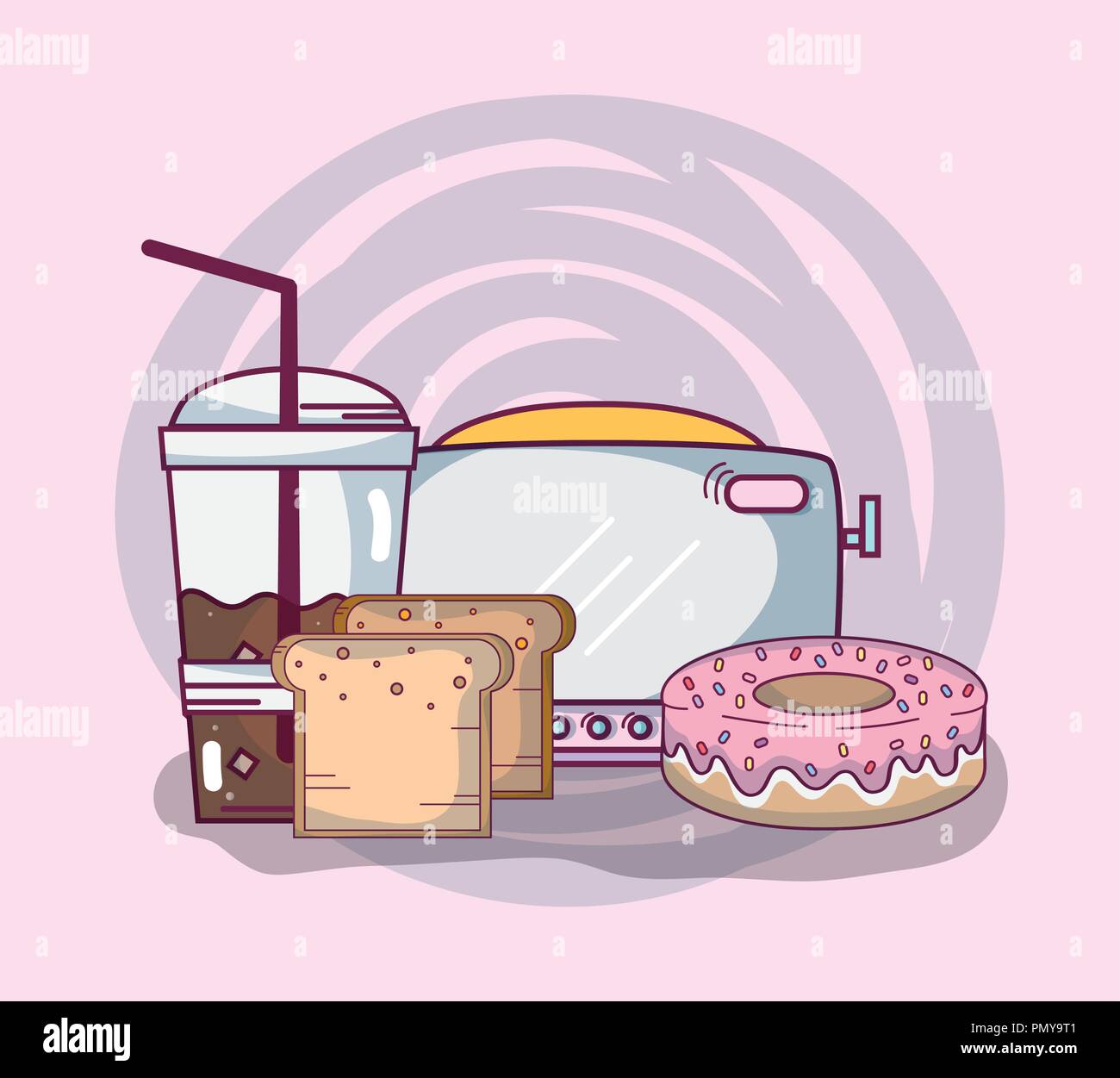 Delicious breakfast cartoons Stock Vector Image & Art - Alamy