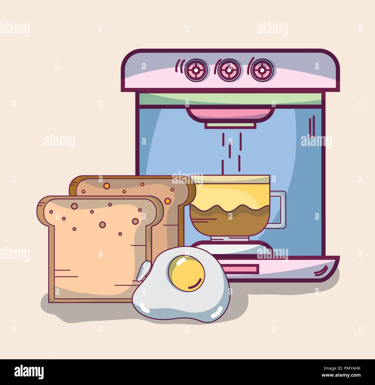 Delicious breakfast cartoons Stock Vector Image & Art - Alamy