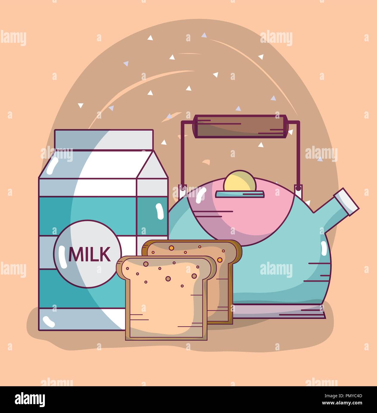 Breakfast ingredients cartoons Stock Vector Image & Art - Alamy
