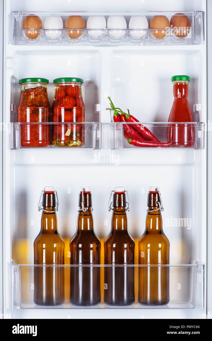 Beer bottles in fridge hi-res stock photography and images - Alamy