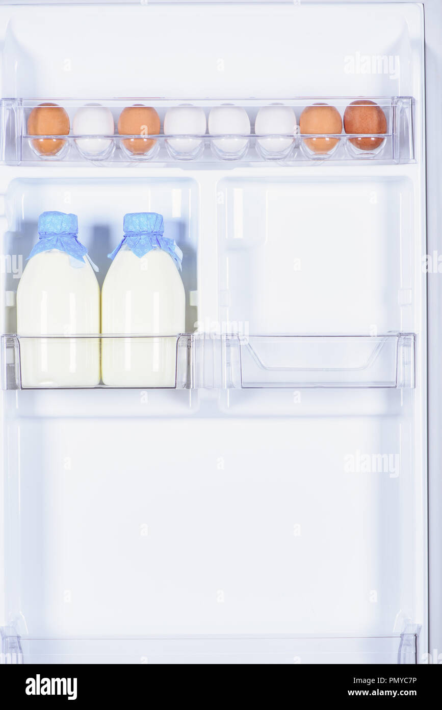 Milk bottles fridge hi-res stock photography and images - Alamy