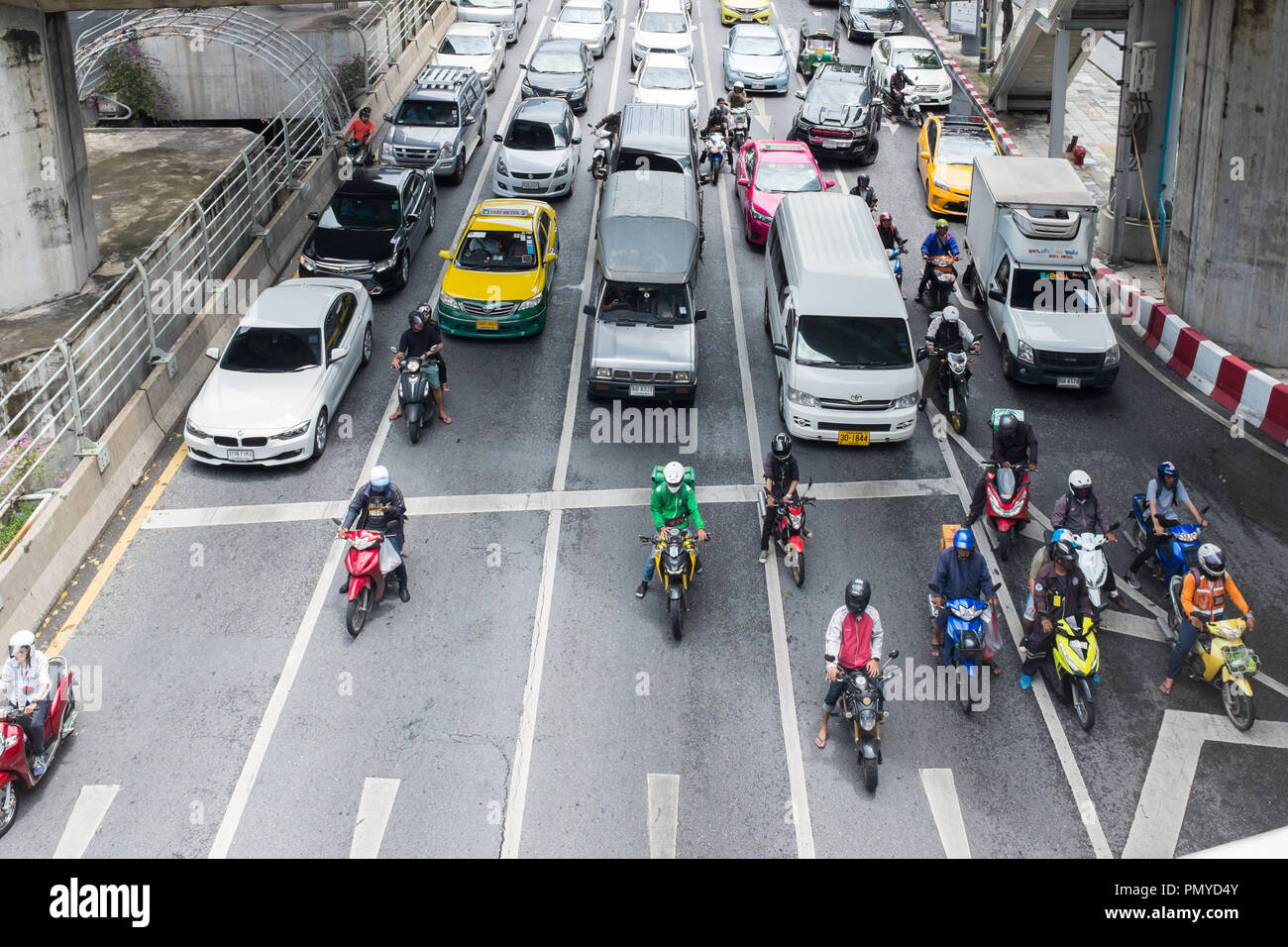 Overhead view, road junction hi-res stock photography and images - Alamy