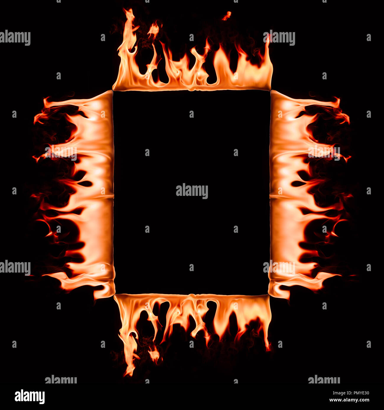 Burning square hi-res stock photography and images - Alamy