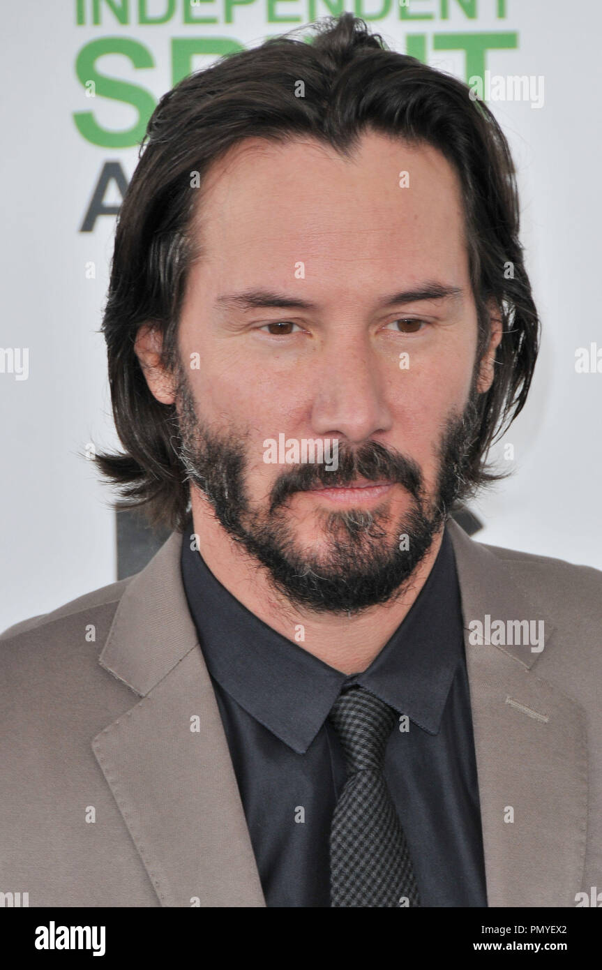 Keanu Reeves at the 2014 Film Independent Spirit Awards held at the ...