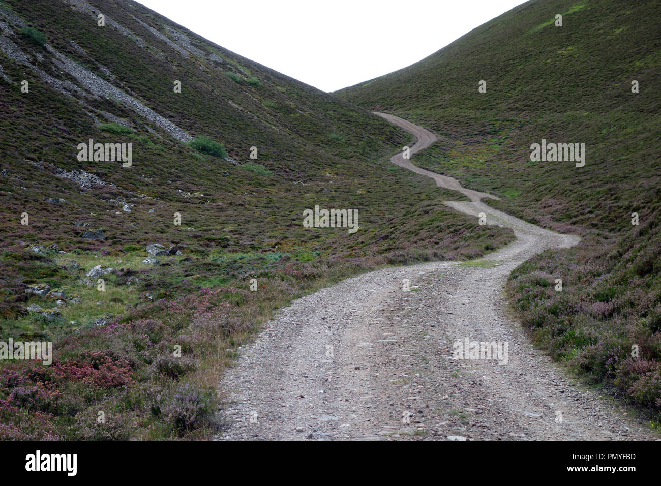 The Track in Slolhd Mor next to Lochan an t-Sluic on Route to the ...