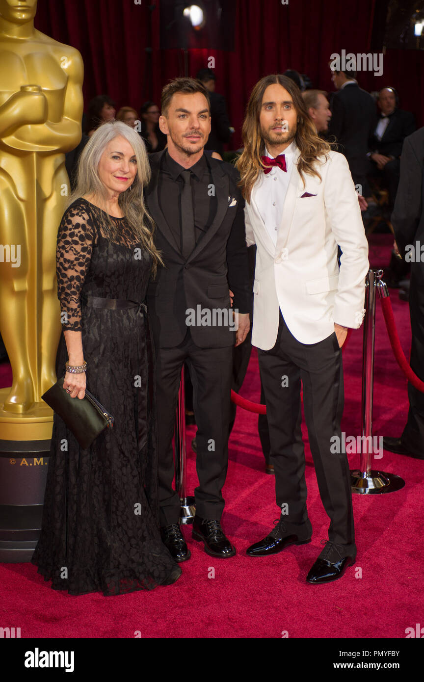Oscar®-nominated actor Jared Leto (right), Constance Leto, and Shannon ...