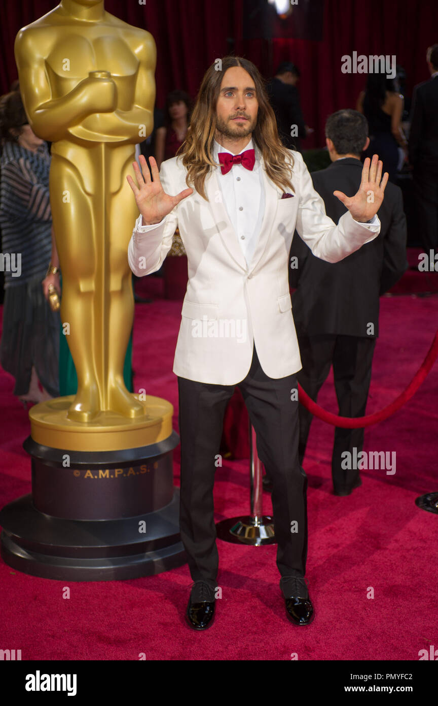 Oscar®-nominated actor Jared Leto arrives for the live ABC Telecast of ...