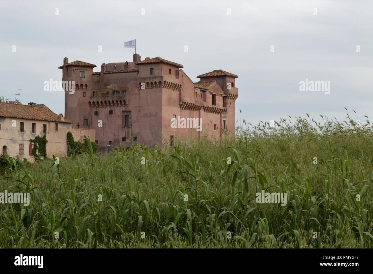 medieval castle of Santa Severa from the 14th century Stock Photo - Alamy