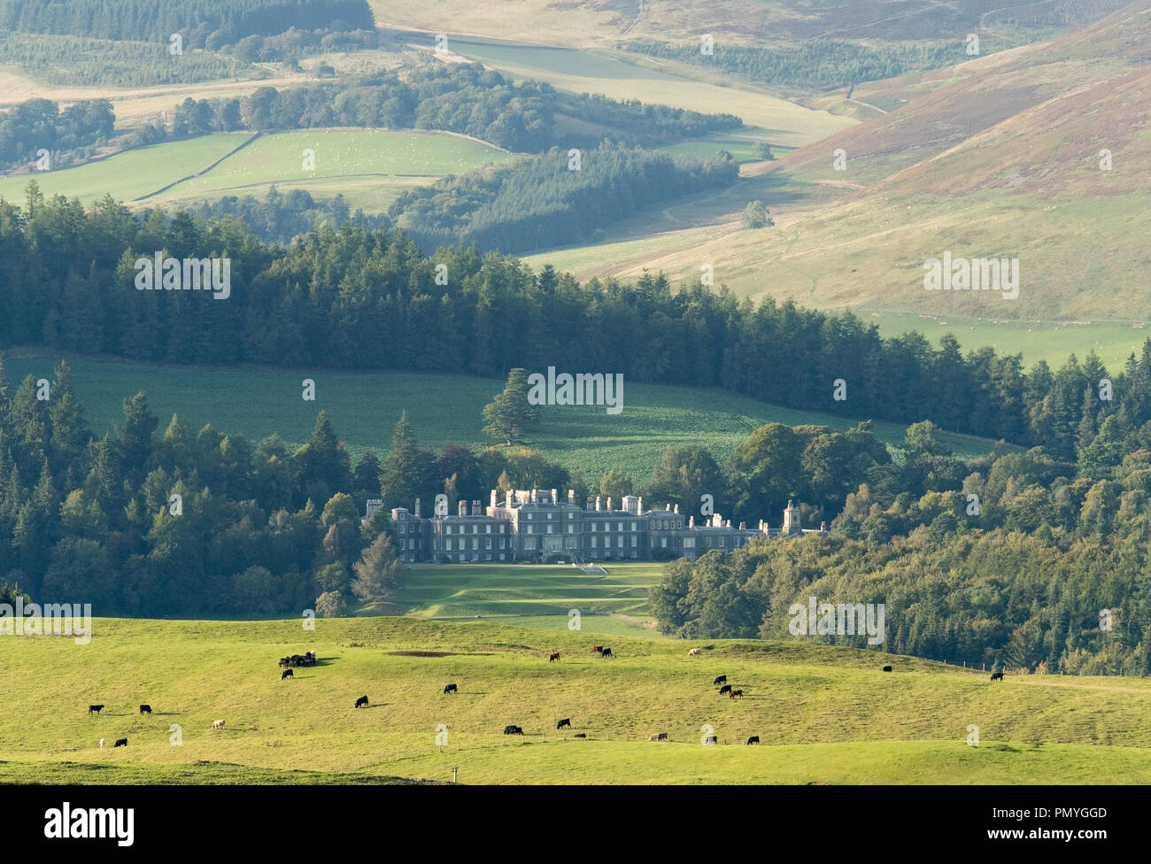 Bowhill House near Selkirk, Scottish Borders home of the Duke of ...