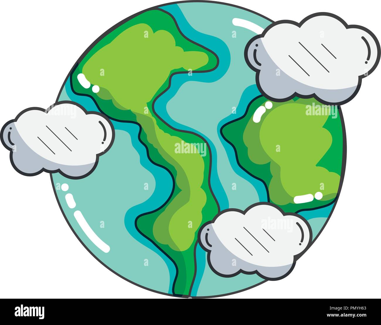 Earth world cartoon Stock Vector Image & Art - Alamy