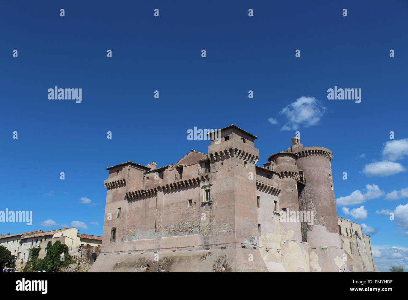 medieval castle of Santa Severa perched on the sea Stock Photo - Alamy