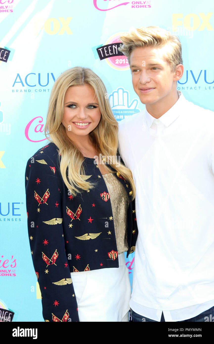 Alli Simpson and brother Cody Simpson at the 2013 Teen Choice Awards ...