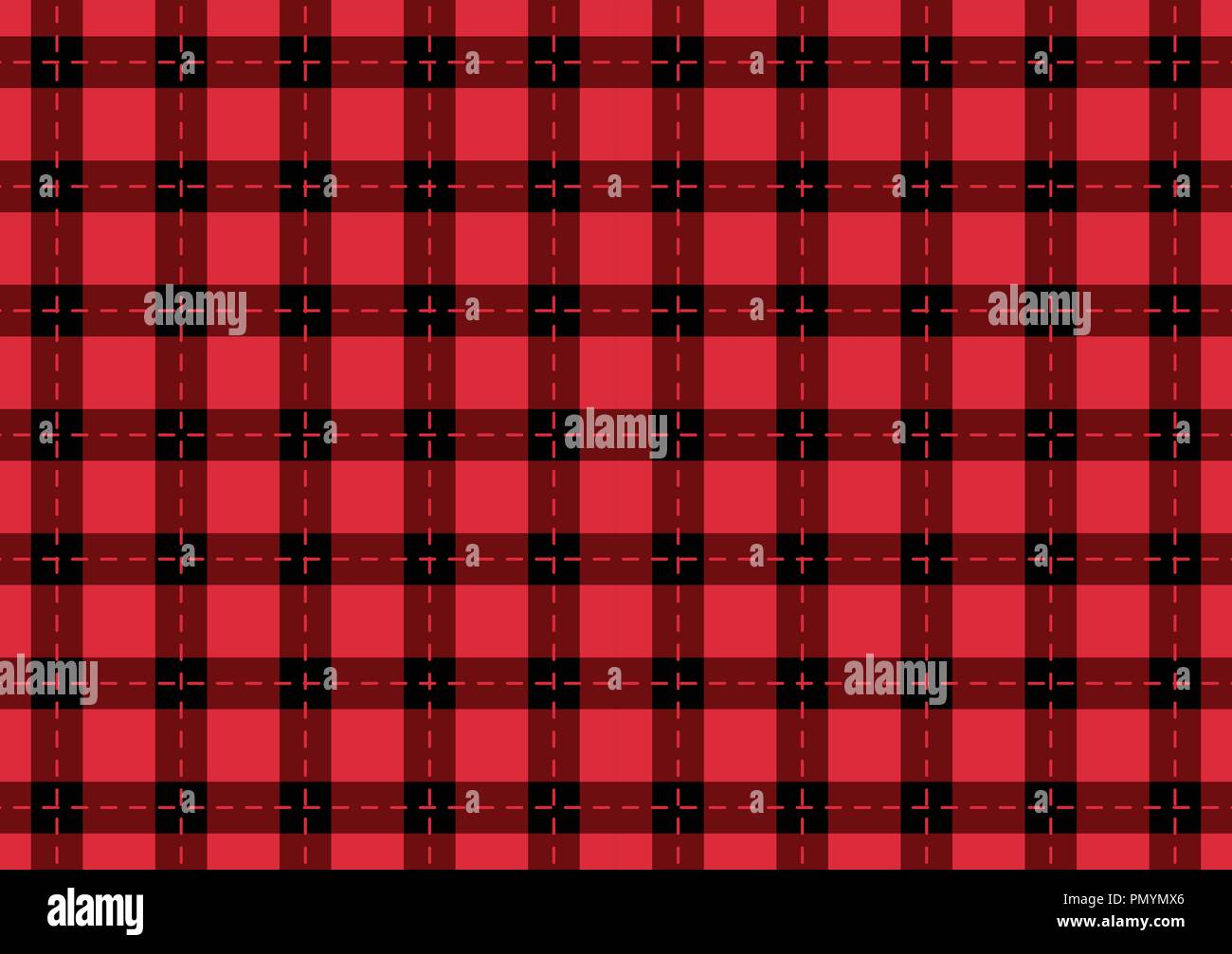Checkered black and red Wide card. Vector Fashion background Stock ...