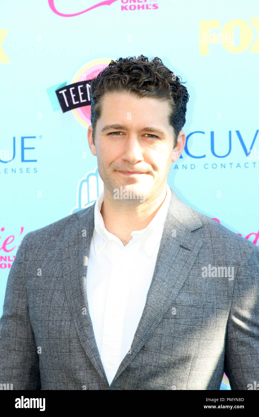 Matthew Morrison at the 2013 Teen Choice Awards teal carpet arrivals ...
