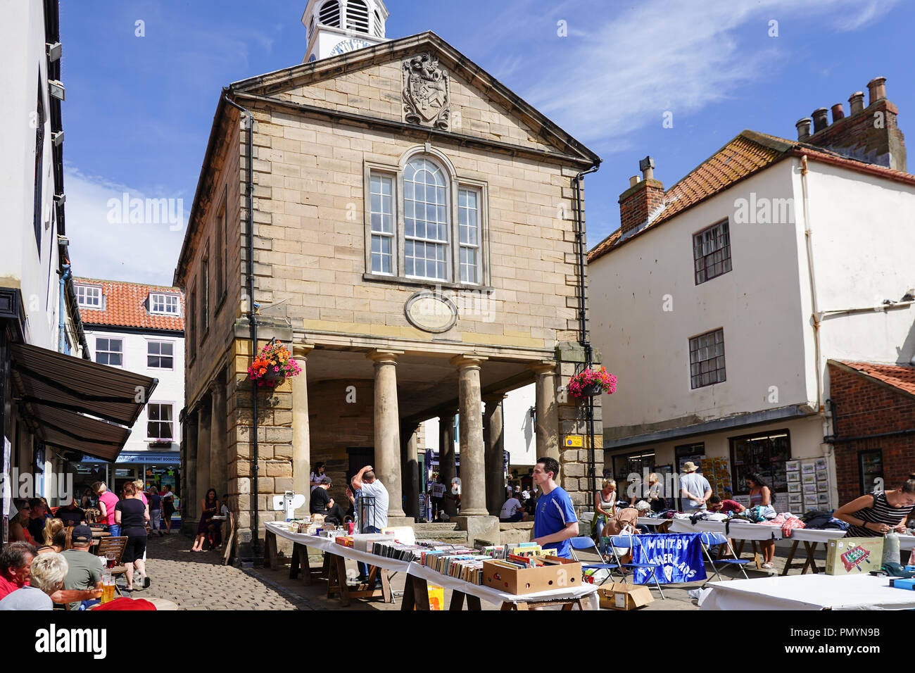 Views of Whitby Bay in Yorkshire, England. Photo date: Sunday, August 5 ...