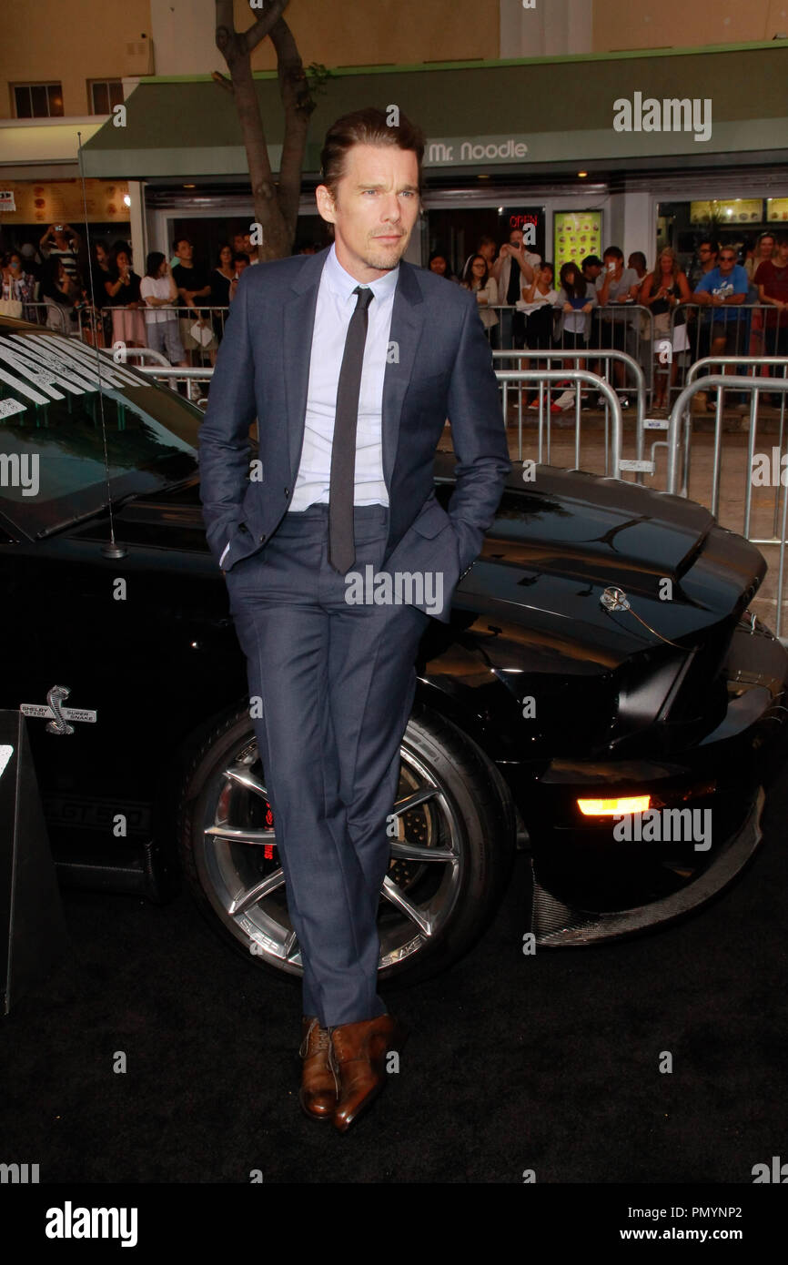 Ethan Hawke at the Premiere of Warner Bros. Pictures' "Getaway". Arrivals held at Regency ...