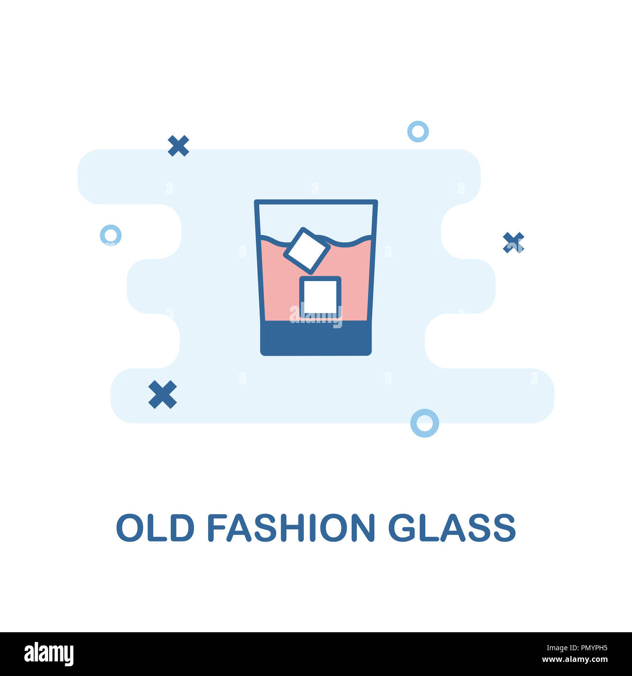 Whiskey Glass creative icon in color. Simple element illustration ...