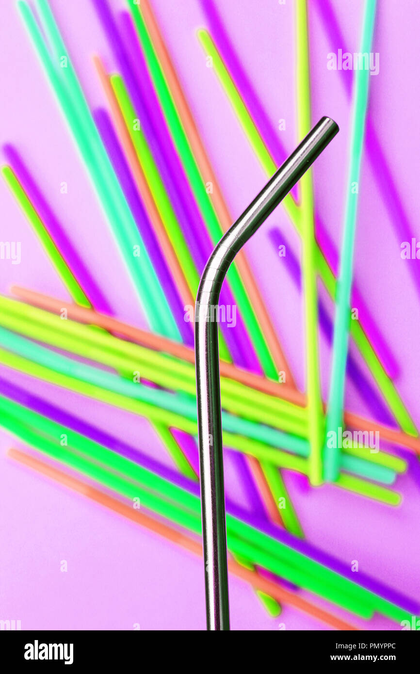 straw straws metal reusable plastic drinking background colourful full ...