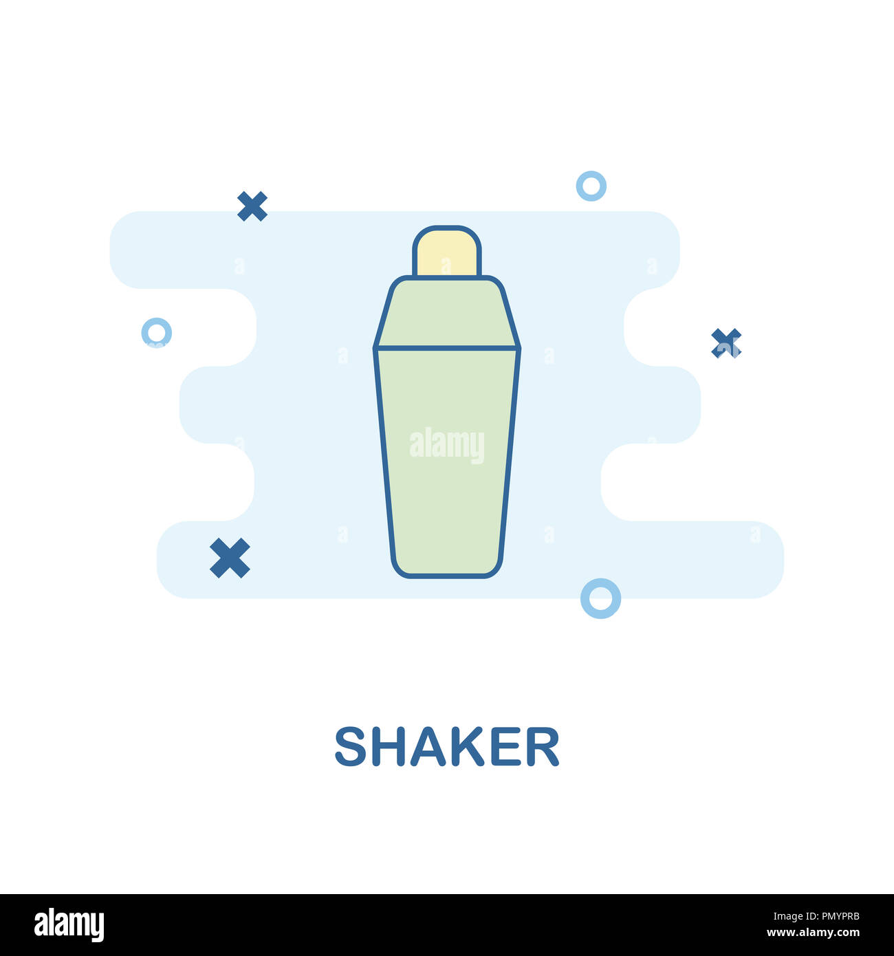 Shaker creative icon in color. Simple element illustration. Shaker ...