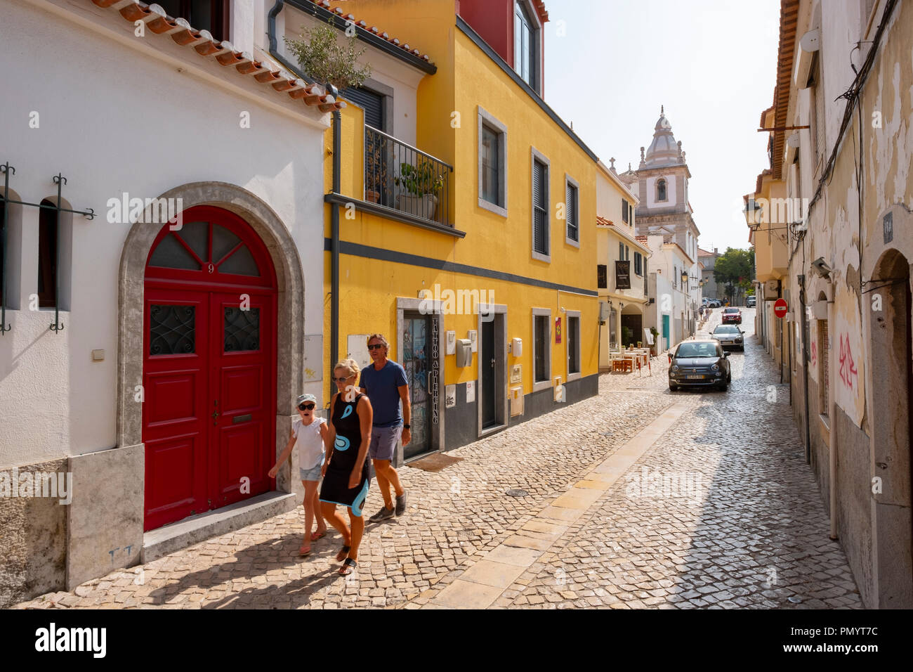 Cascais walking street hi-res stock photography and images - Alamy