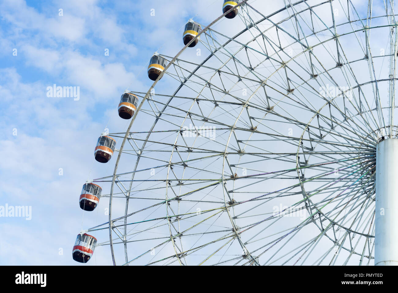 Ferris wheel with blue sky as background Stock Photo - Alamy