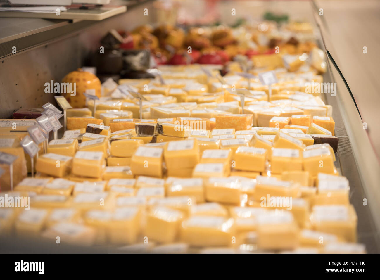 Various cheese product grocery store hi-res stock photography and ...
