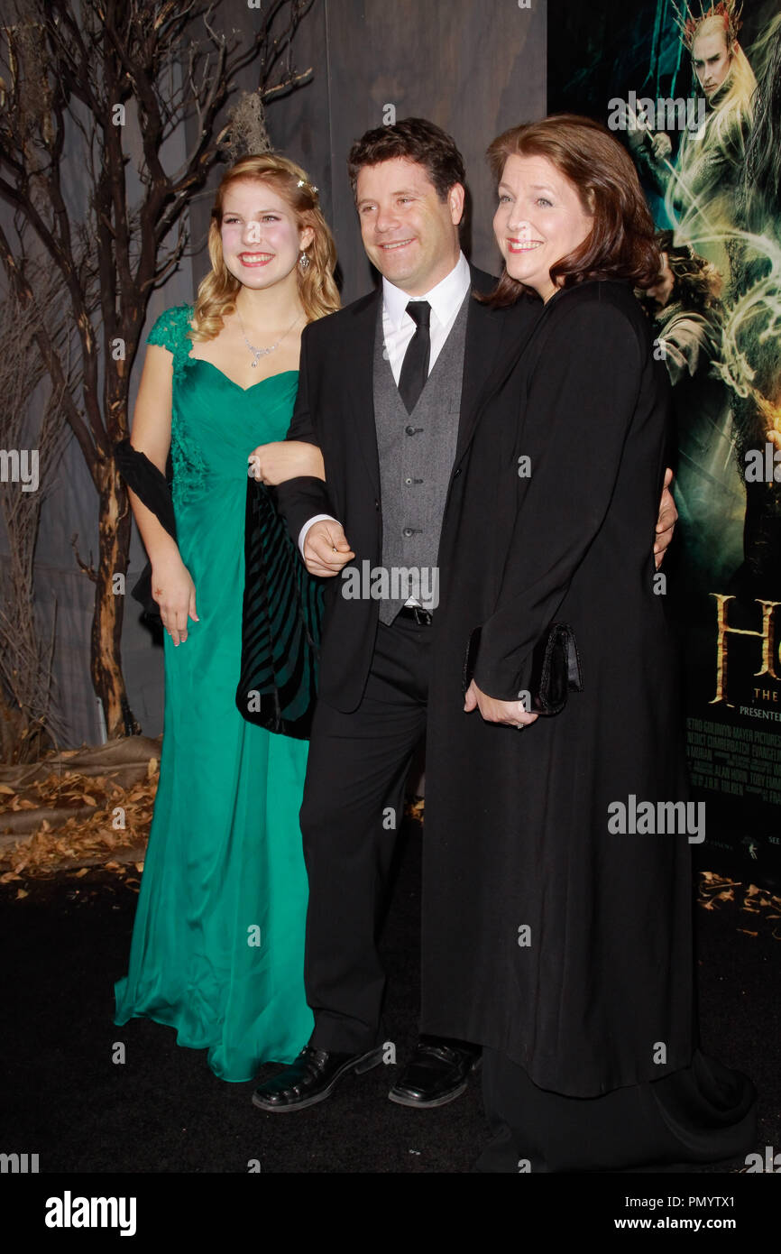 Sean astin christine astin alexandra astin the hobbit hi-res stock ...