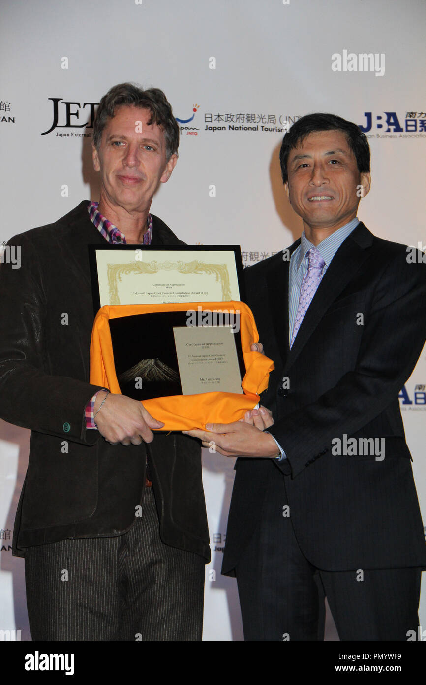 Tim Kring, Jun Niimi 12/07/2013 1st Annual Japan Cool Content ...