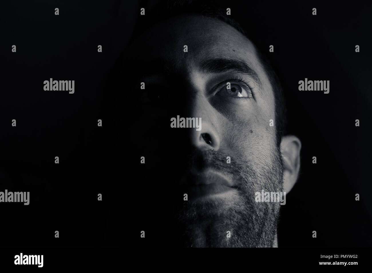 Half Face Stare High Resolution Stock Photography and Images - Alamy