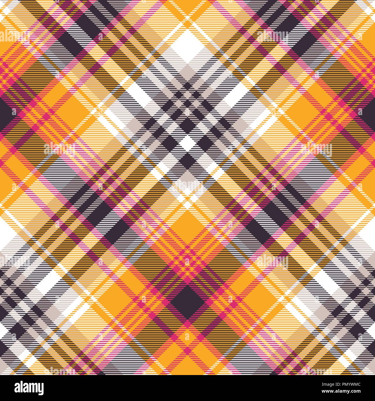 Orange plaid seamless pattern. Vector illustration Stock Vector Image & Art - Alamy