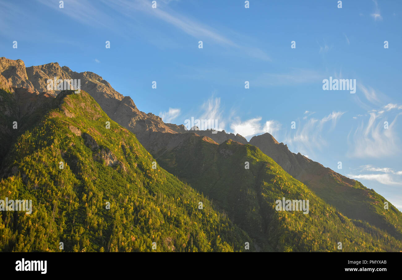 Knik River Mountains in Alaska Stock Photo - Alamy