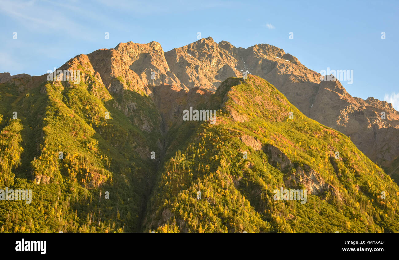 Knik River Mountains in Alaska Stock Photo - Alamy