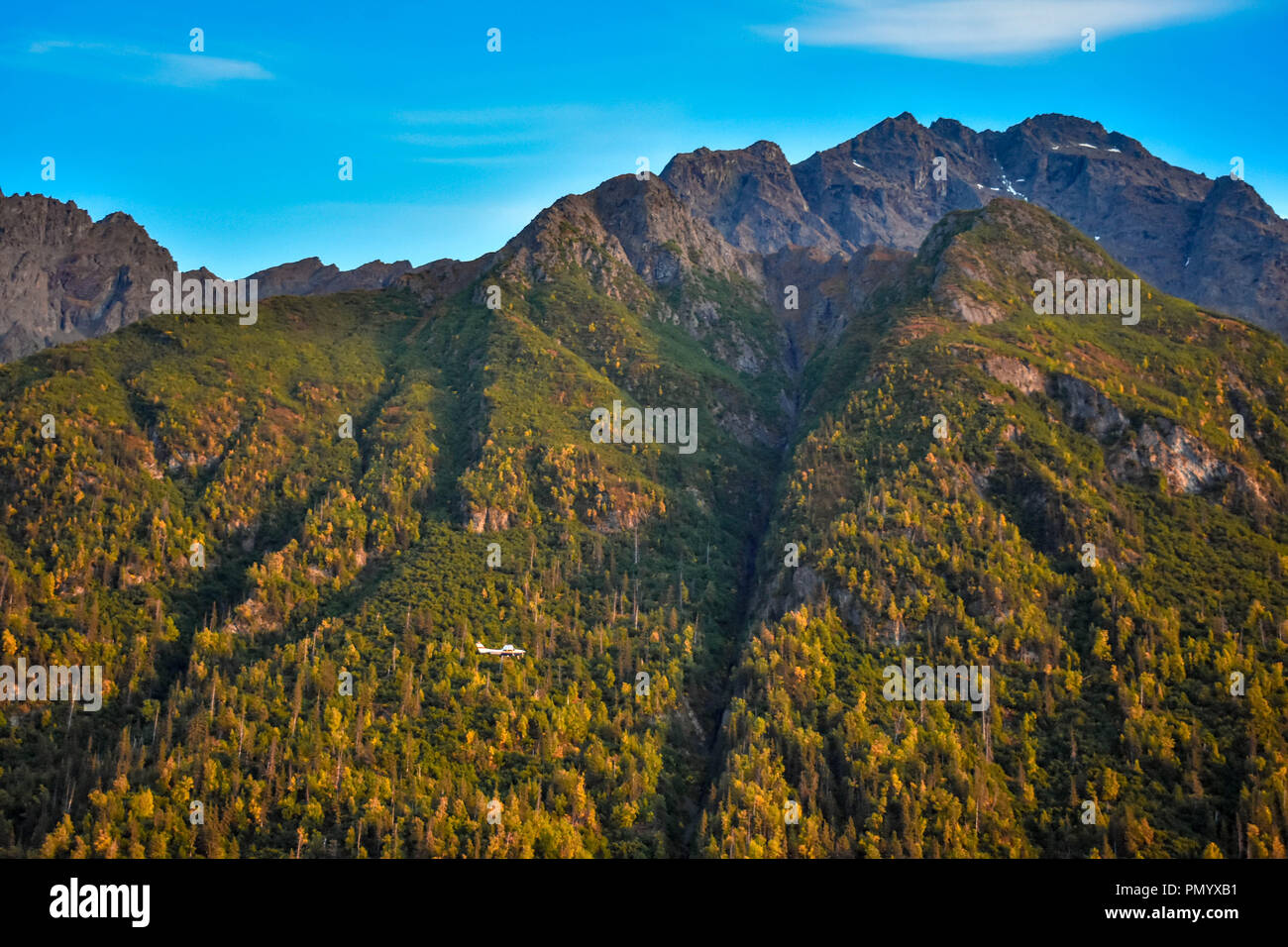 Knik River Mountains in Alaska Stock Photo - Alamy