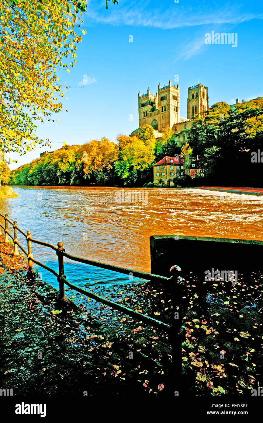 Durham Cathedral and River Wear, Durham, England Stock Photo - Alamy