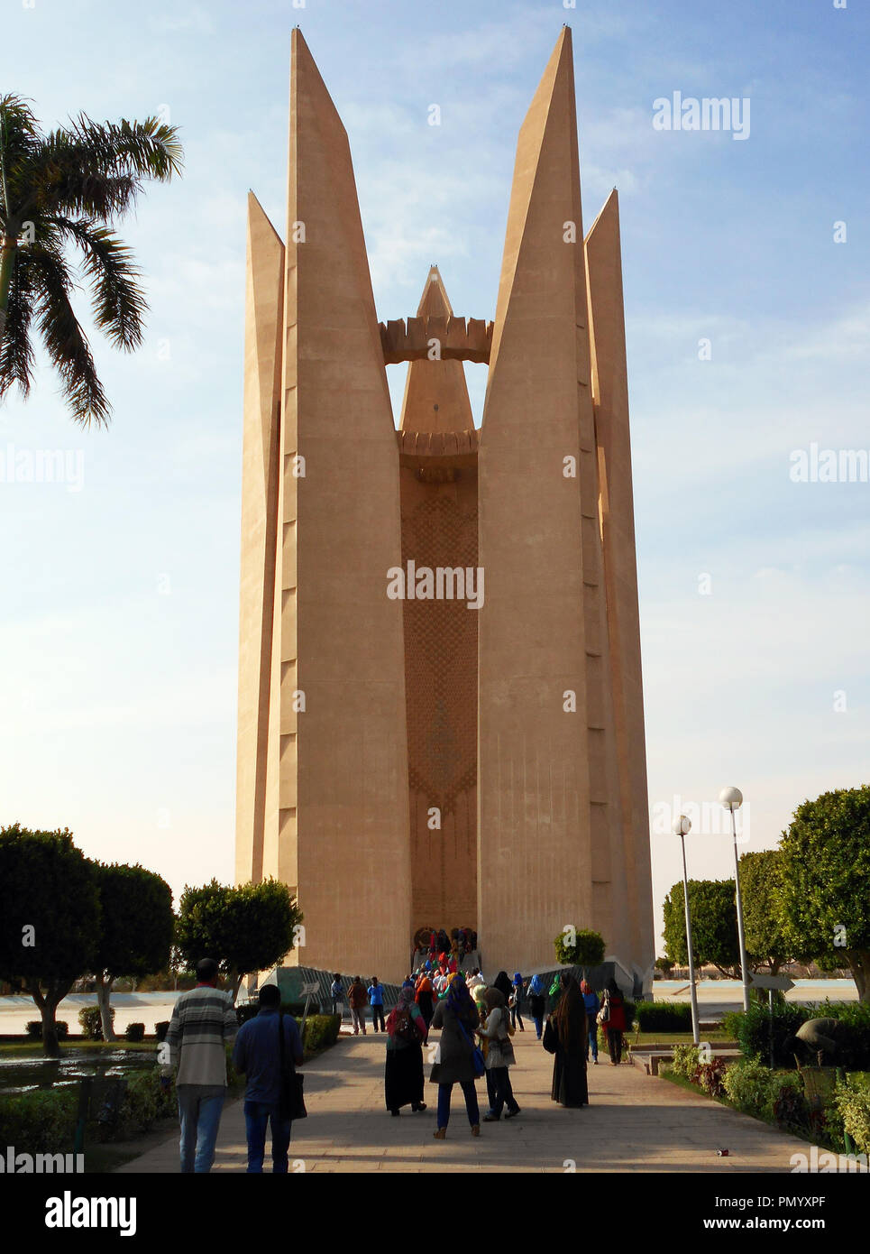 The Aswan dam monument commemorates the completion of the Aswan dam on ...