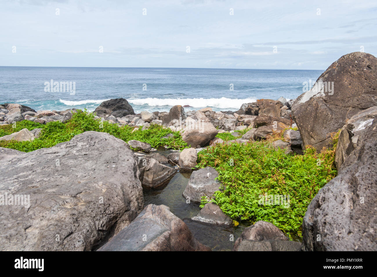 coastline sao miguel azores Stock Photo - Alamy