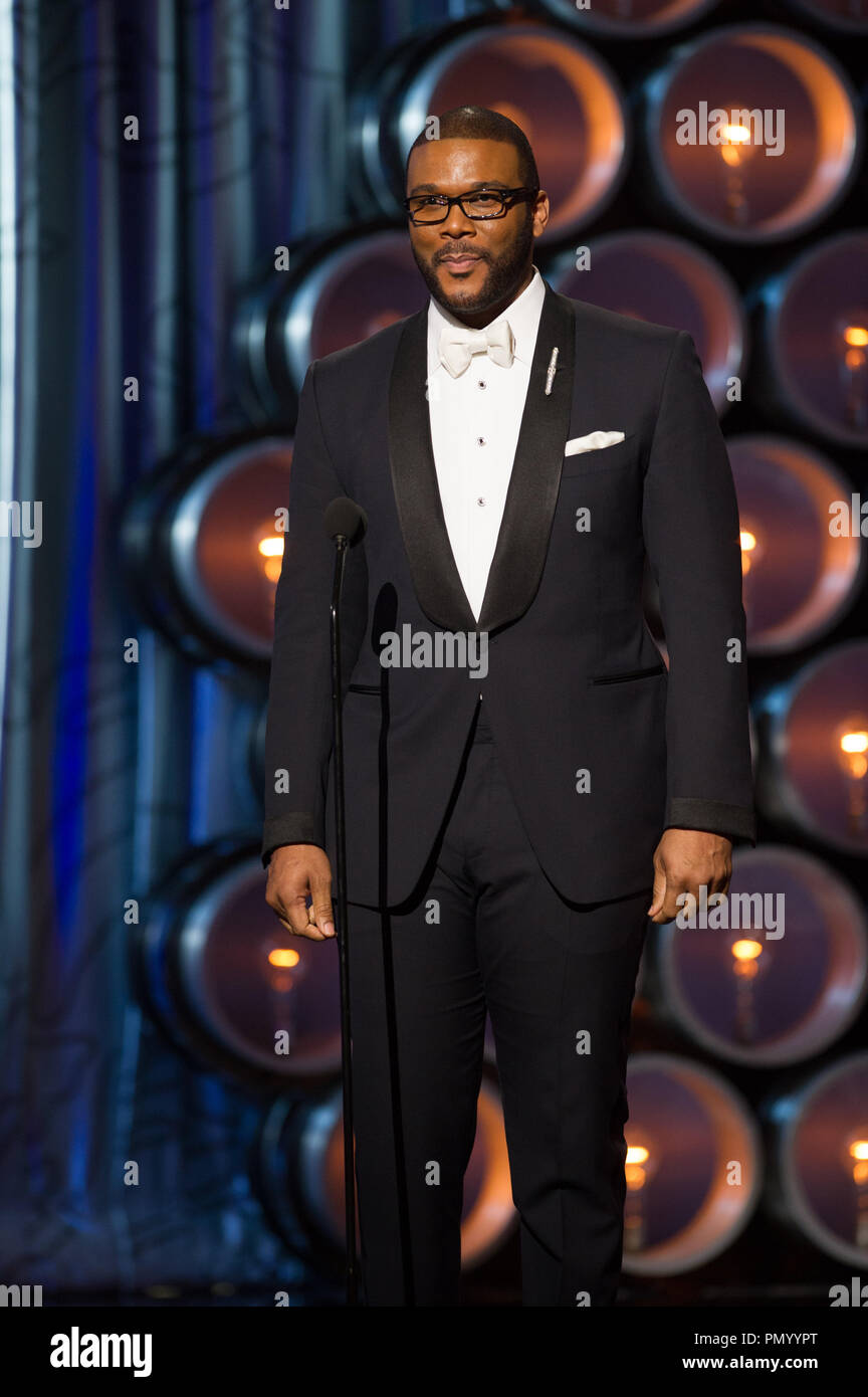 Presenter Tyler Perry onstage during the live ABC Telecast of The 86th ...