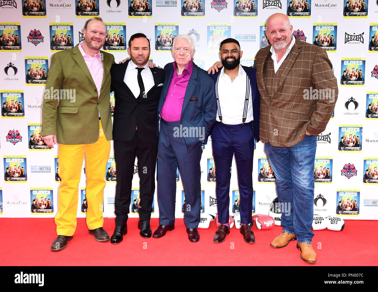Director Steven Nesbit (left to right), Brad Moore, Alan Ford, Kab ...