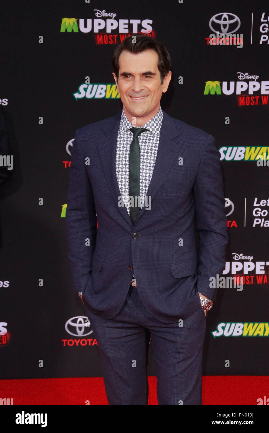 Ty Burrell at the Disney's World Premiere of "Muppets Most Wanted ...