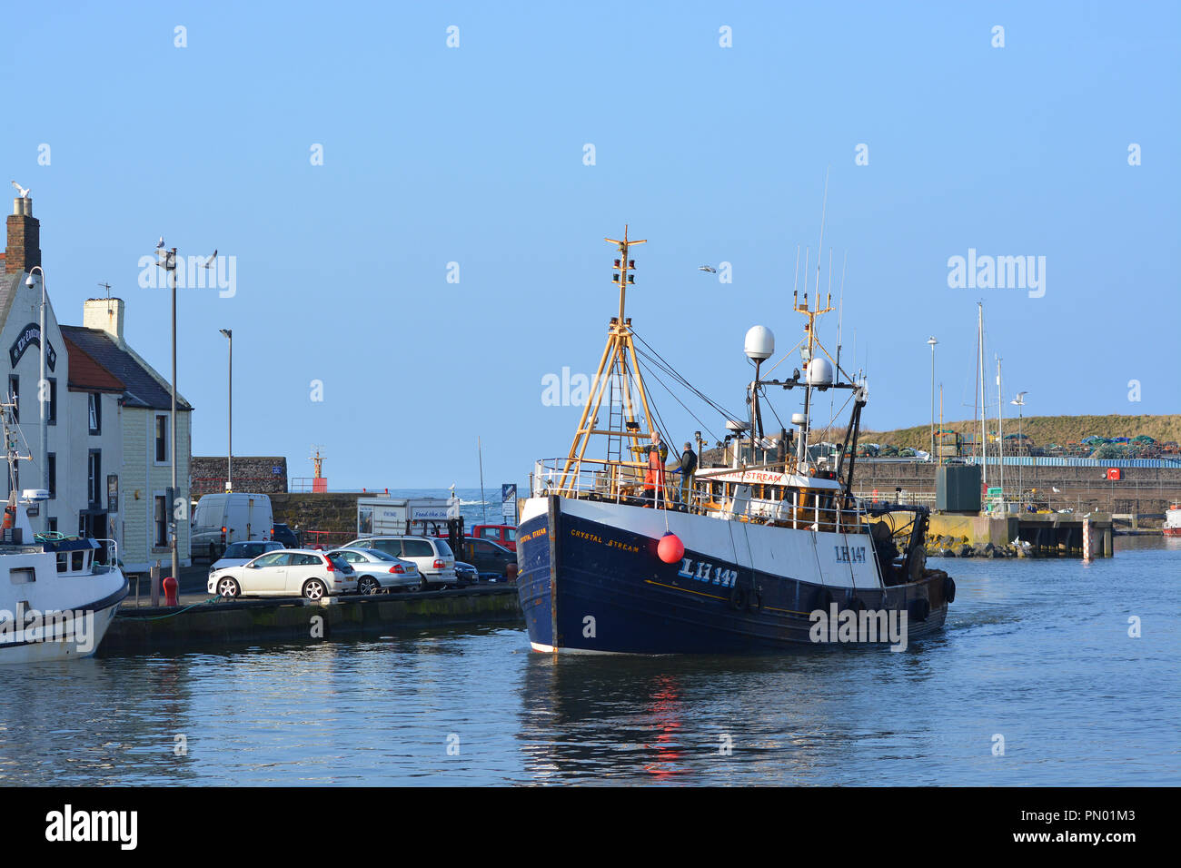 Fishing Trawler at Eyemouth, Scotland Stock Photo - Alamy