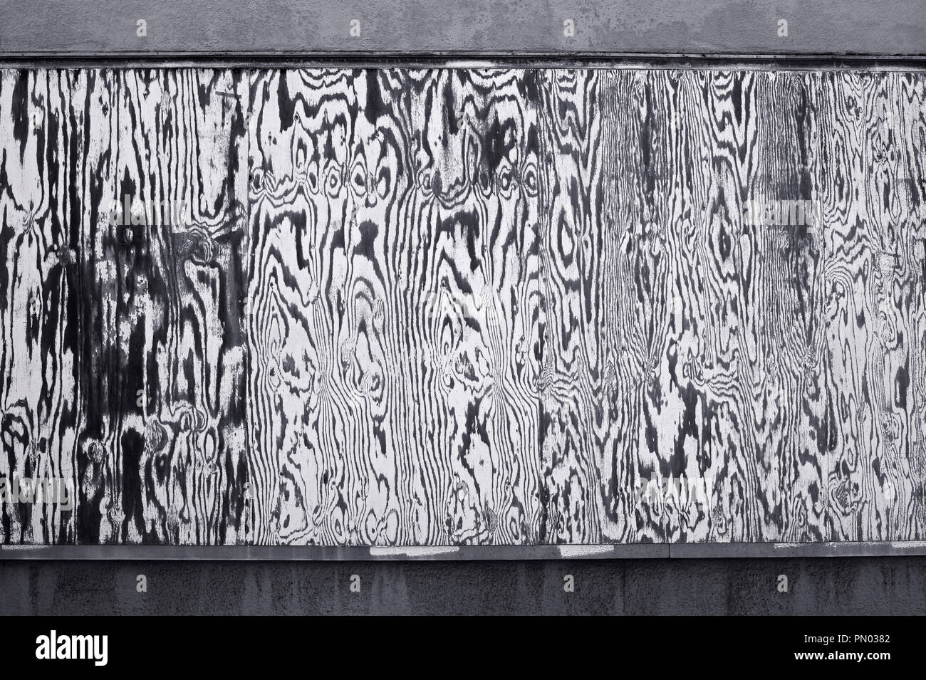 Stained wood siding along side of building Stock Photo - Alamy