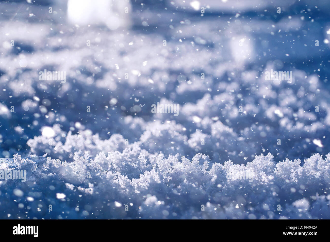 Texture of ice in winter. Pieces of frozen water on a street in Stock ...