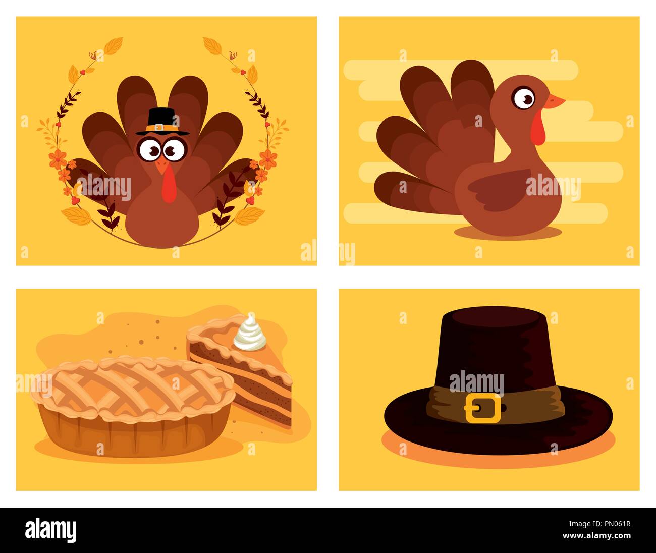 Thankful cap Stock Vector Images - Alamy