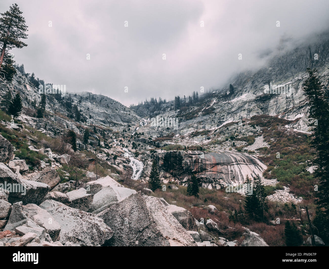 Giant rocks rolled down the mountain Stock Photo - Alamy