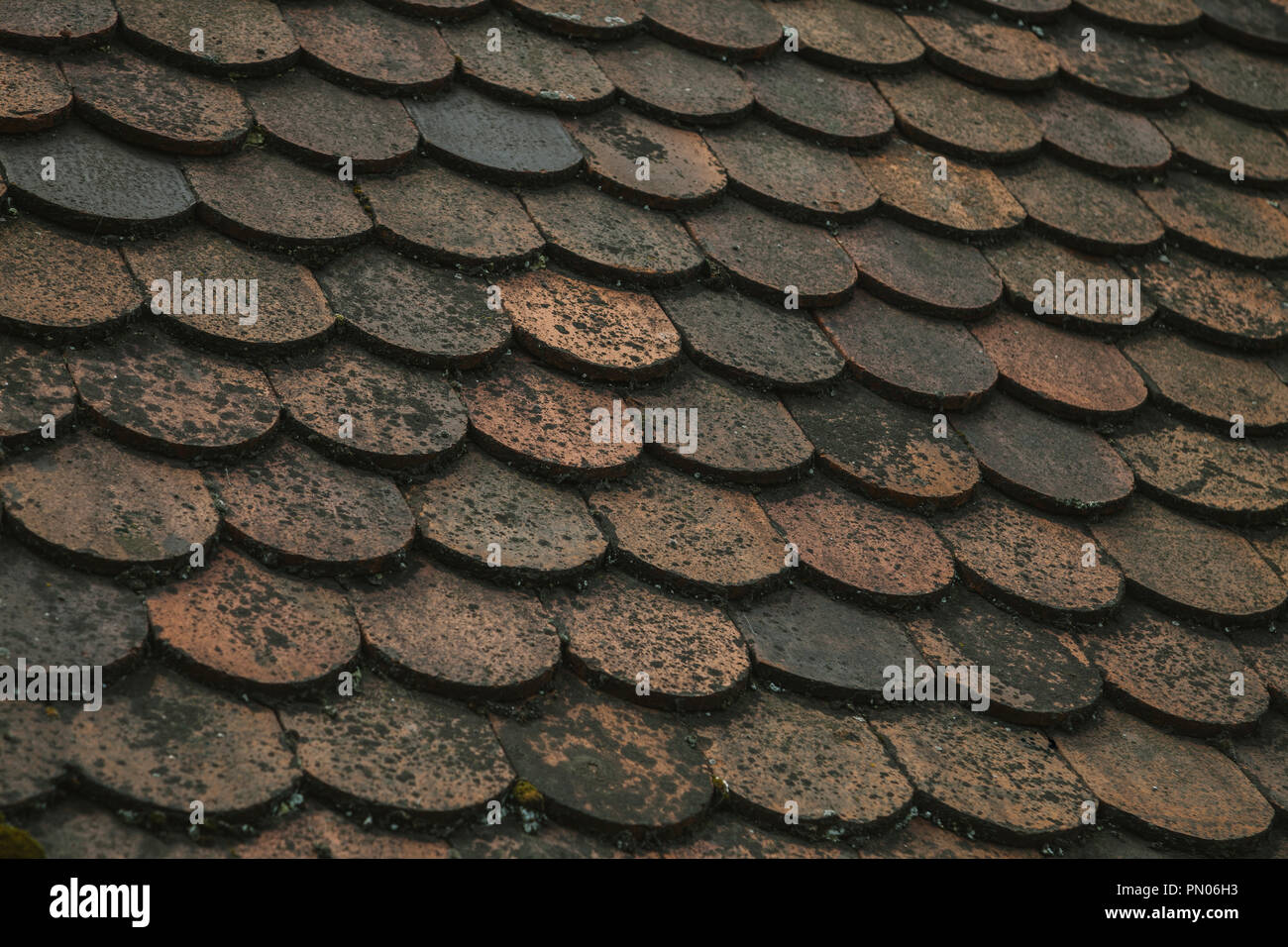 grungy rustic brown rooftop as background Stock Photo - Alamy