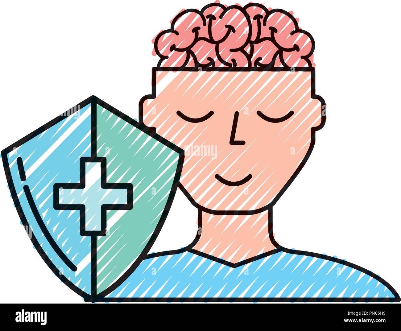 Portrait man right Stock Vector Images - Alamy