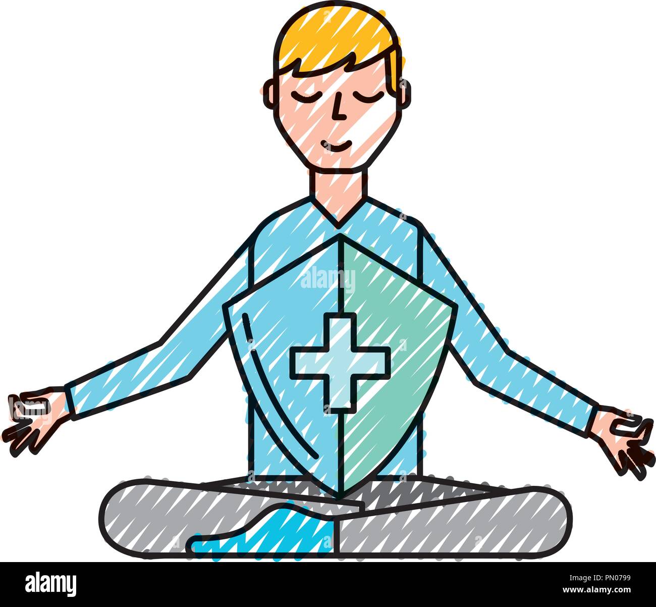 Dynamic meditation Stock Vector Images - Alamy